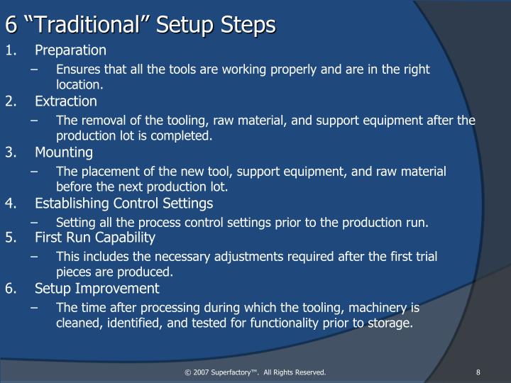 PPT - Quick Changeover and SMED PowerPoint Presentation - ID:494361