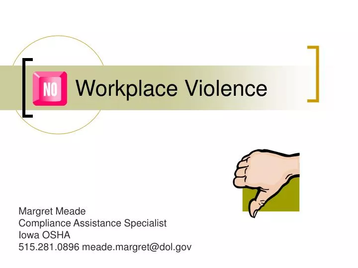 PPT - Workplace Violence PowerPoint Presentation, free download - ID:494756