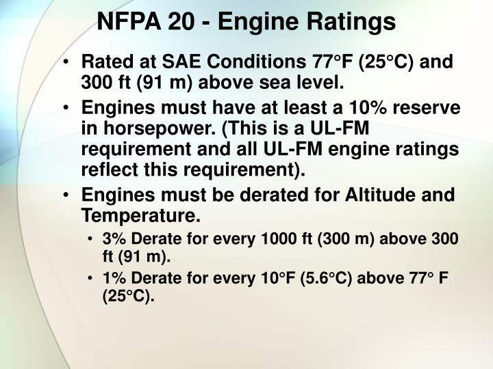 PPT - Cincinnati, Ohio USA Diesel Engines for NFPA-20 Fire Protection ...