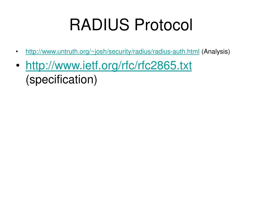 PPT - Authentication servers: RADIUS TACACS+ PowerPoint Presentation ... PPT - Authentication servers: RADIUS TACACS+ PowerPoint Presentation ...