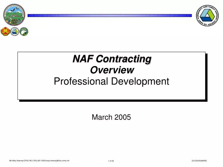 PPT - NAF Contracting Overview Professional Development PowerPoint ...