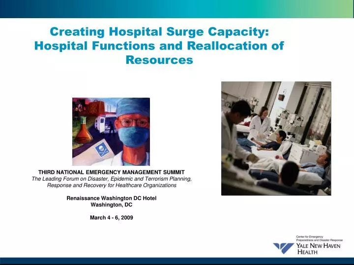PPT - Creating Hospital Surge Capacity: Hospital Functions and ...