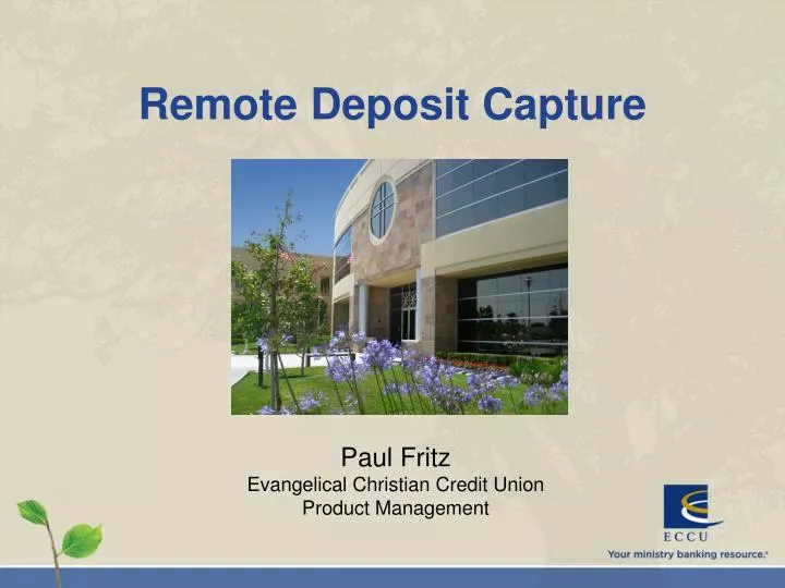 PPT - Remote Deposit Capture PowerPoint Presentation, free download ...