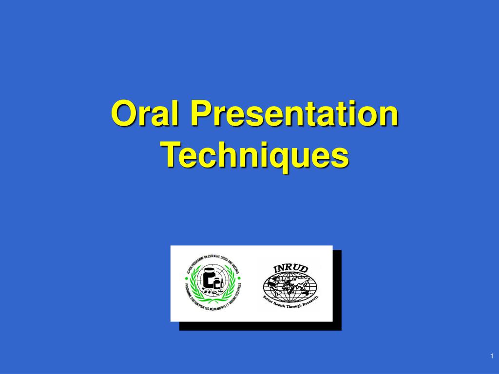 PPT Oral Presentation Techniques PowerPoint Presentation Free