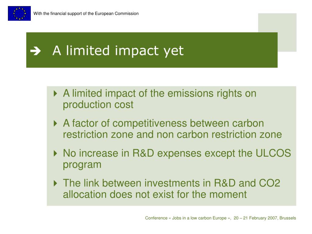 PPT - Impact on employment of CO2 reduction strategies in the steel ...