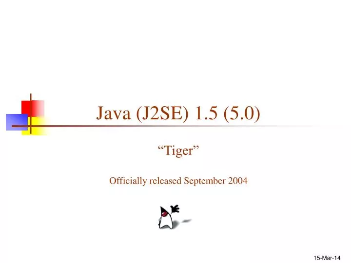 PPT - Java (J2SE) 1.5 (5.0) PowerPoint Presentation, free download - ID ...