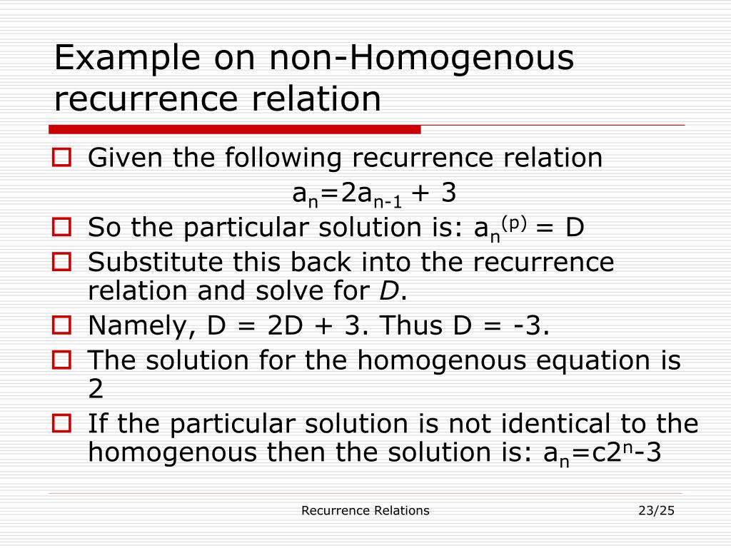 Ppt Recurrence Relations Powerpoint Presentation Free Download Id