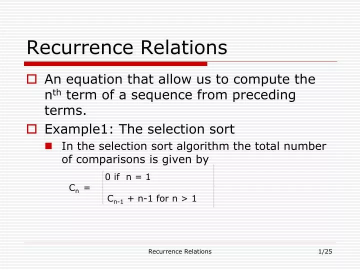 PPT - Recurrence Relations PowerPoint Presentation, free download - ID ... PPT - Recurrence Relations PowerPoint Presentation, free download - ID ...