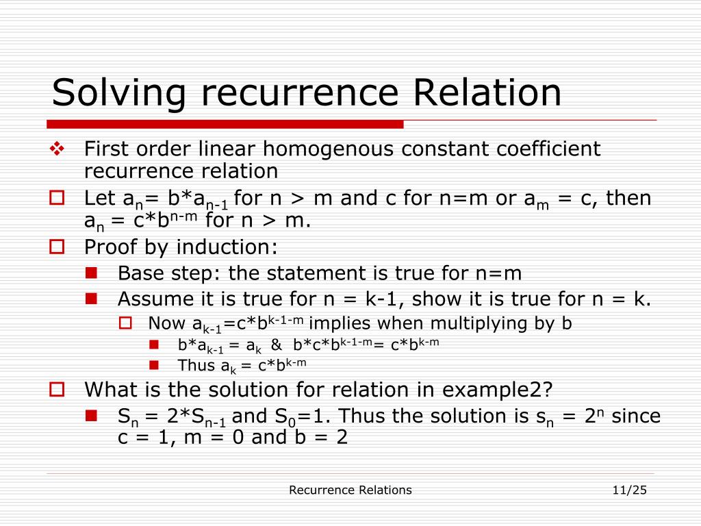 Ppt Recurrence Relations Powerpoint Presentation Free Download Id