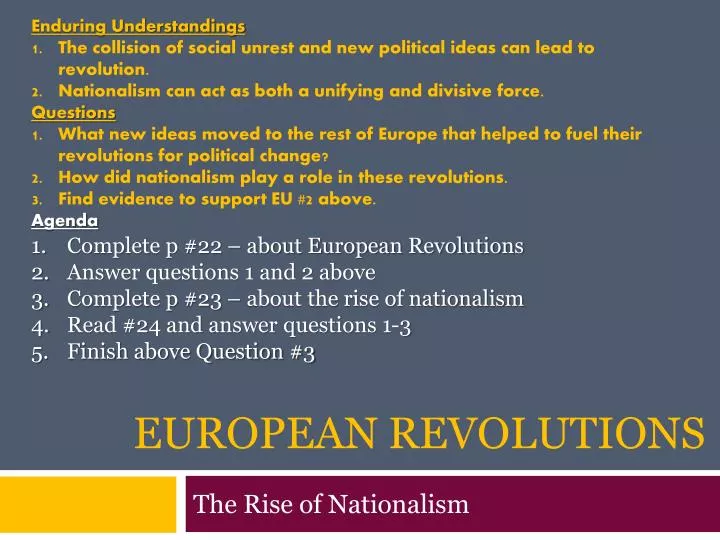 PPT - European Revolutions PowerPoint Presentation, free download - ID ...
