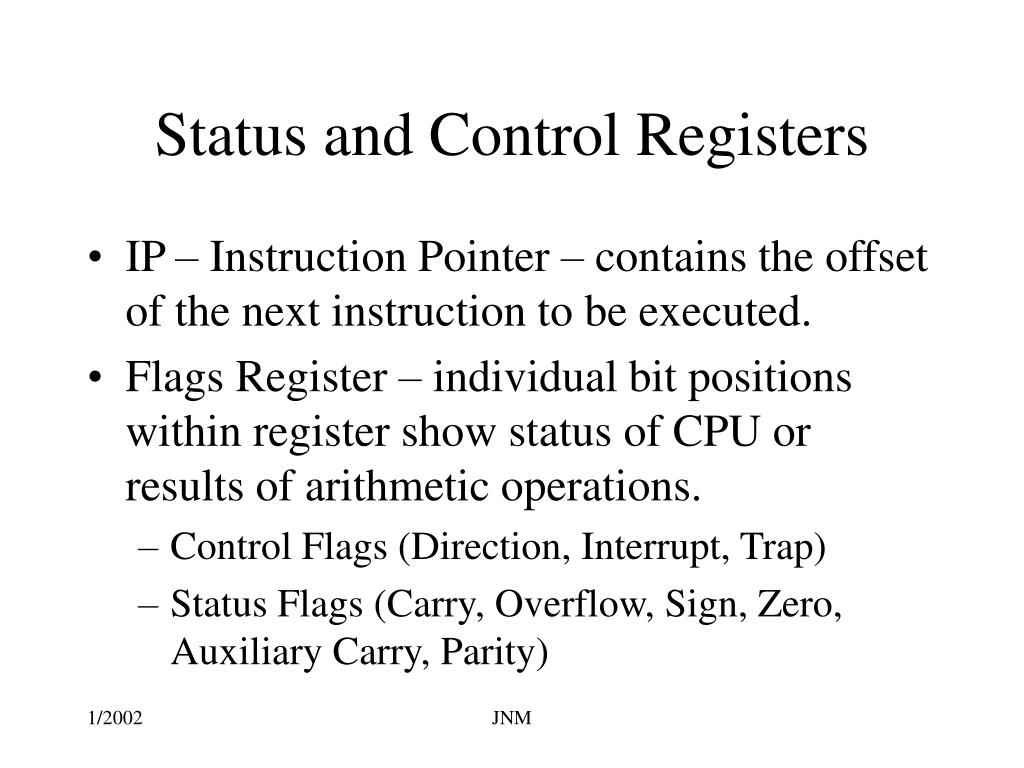 PPT - Registers of the 8086/80286 PowerPoint Presentation, free ...