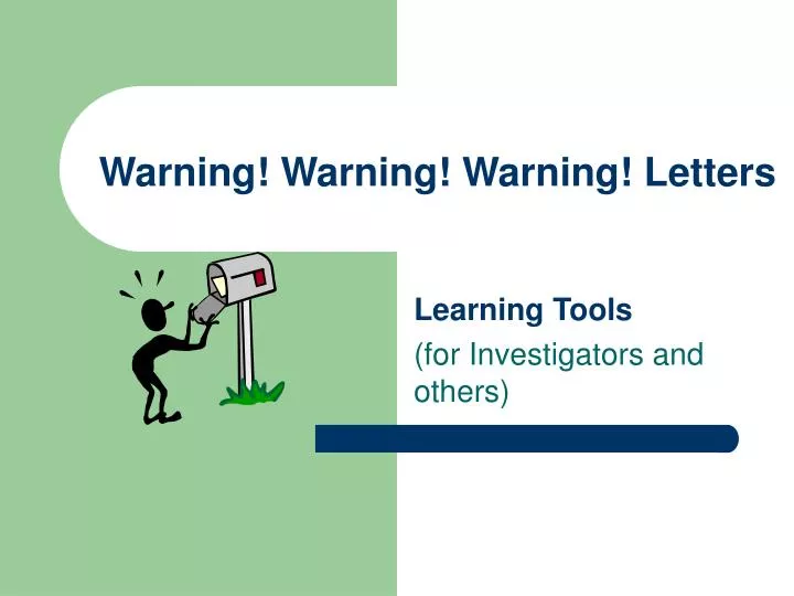 PPT - Warning! Warning! Warning! Letters PowerPoint Presentation, free ...
