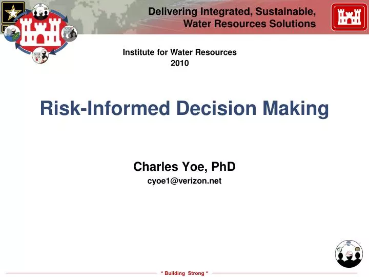 PPT - Risk-Informed Decision Making PowerPoint Presentation, free ...