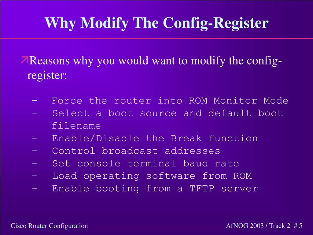 PPT - Cisco Router Configuration Basics Presented By Mark Tinka (Uganda ...