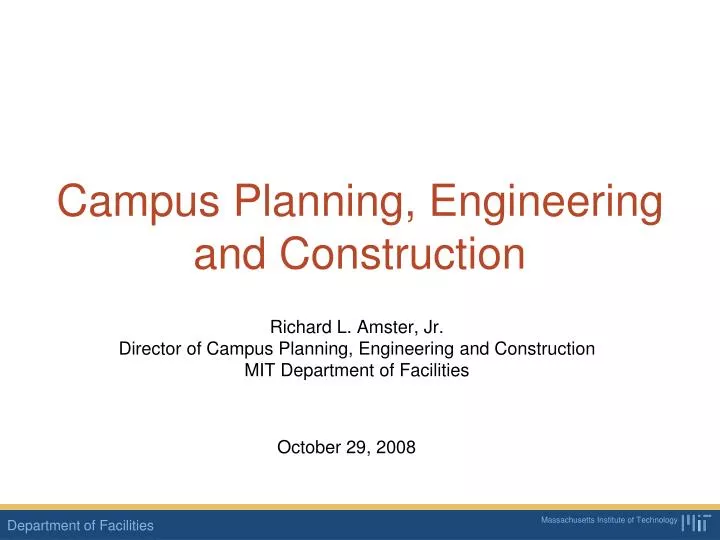 PPT - Campus Planning, Engineering and Construction PowerPoint ...