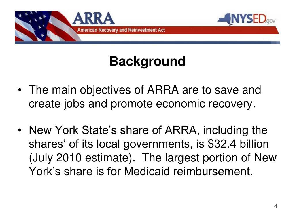 PPT - American Recovery and Reinvestment Act (ARRA) Reporting ...