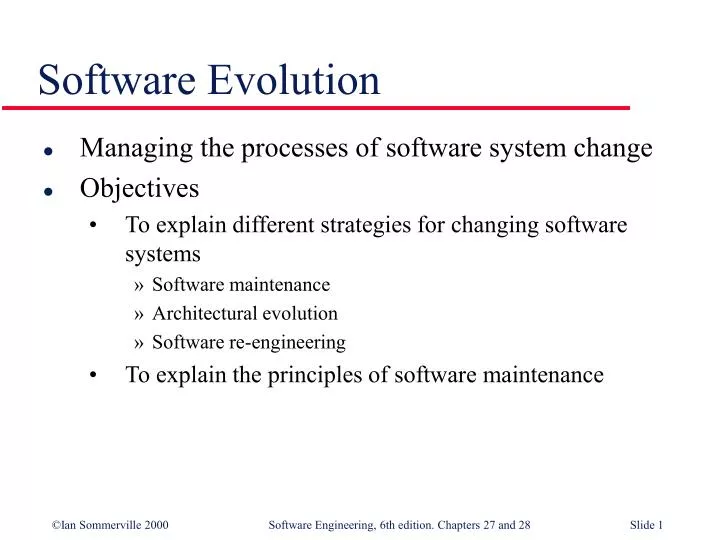 PPT - Software Evolution PowerPoint Presentation, free download - ID:501701