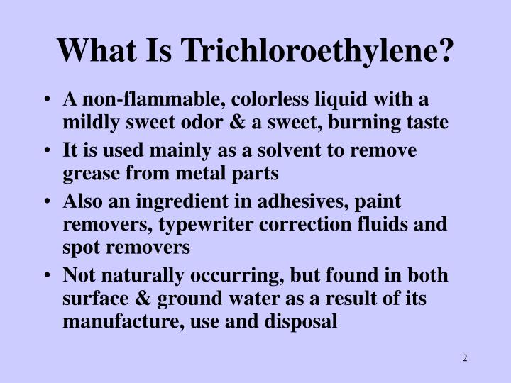 PPT - Trichloroethylene (TCE) PowerPoint Presentation - ID:501872