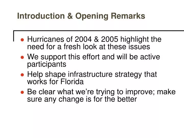 PPT - Introduction & Opening Remarks PowerPoint Presentation, free ...