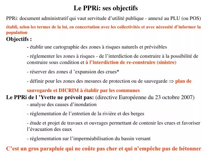 PPT - Le PPRi: ses objectifs PowerPoint Presentation, free download ...
