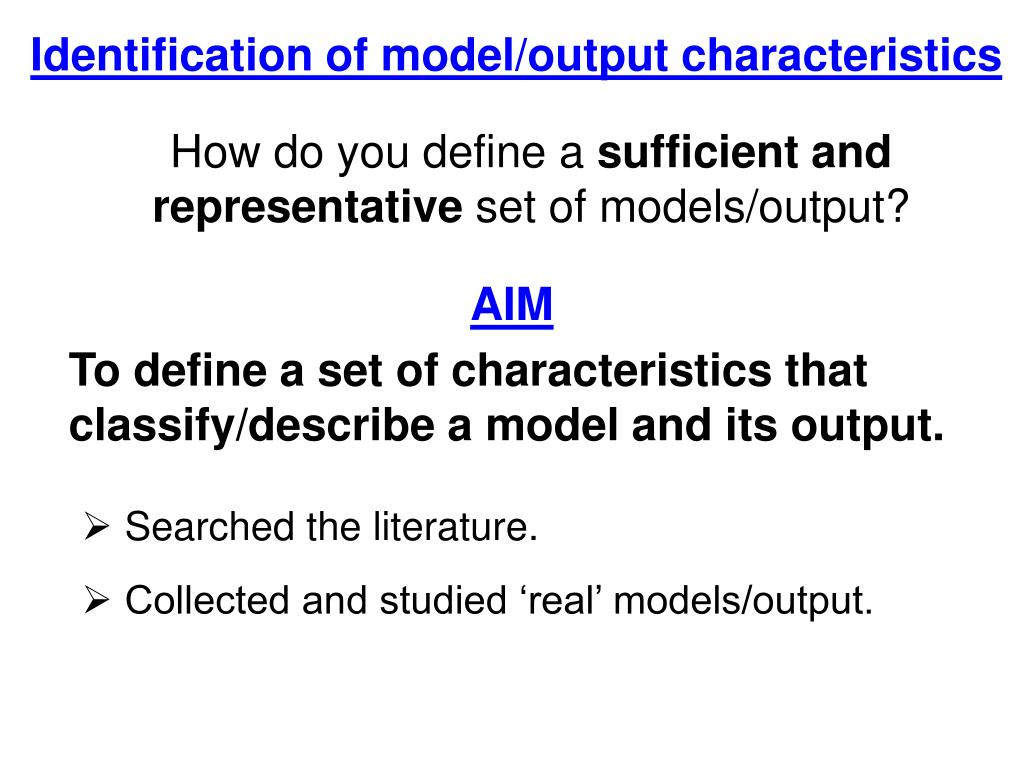 Ppt Classification Of Discrete Event Simulation Models And Output Data Creating A Sufficient