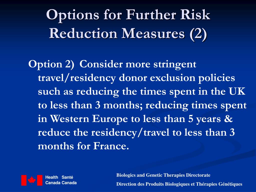 PPT - Health Canada’s Considerations Respecting Proposed New vCJD Risk ...