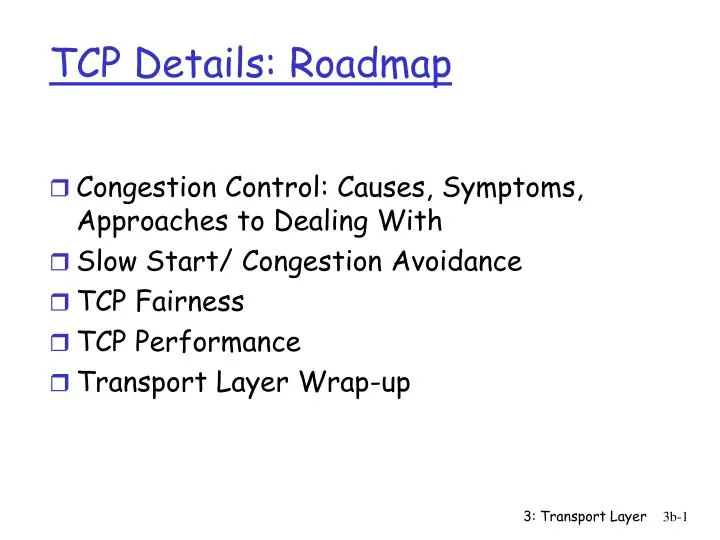 PPT - TCP Details: Roadmap PowerPoint Presentation, free download - ID ...