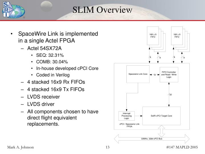 PPT - Design of a Reusable SpaceWire Link Interface for Space Avionics ...