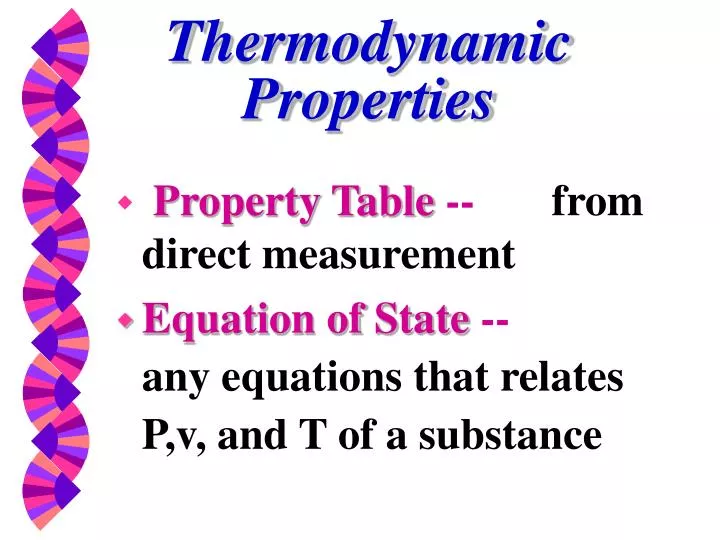 PPT - Thermodynamic Properties PowerPoint Presentation, free download ...