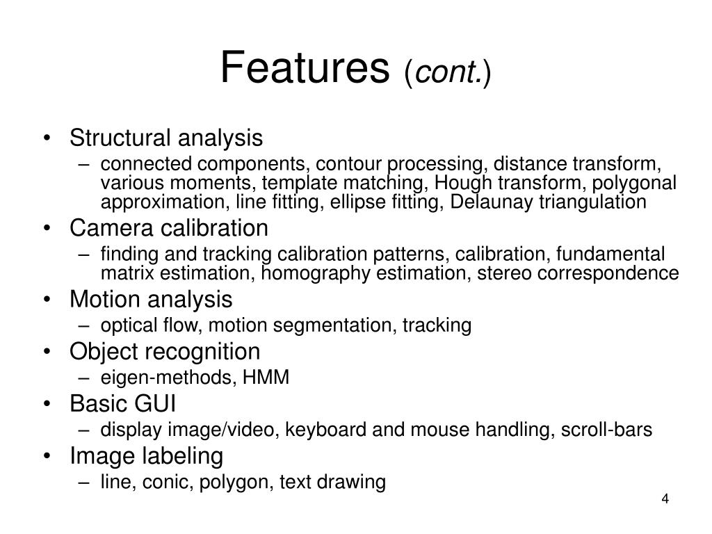 Ppt Opencv An Overview Intel ® Open Source Computer Vision Library Powerpoint Presentation