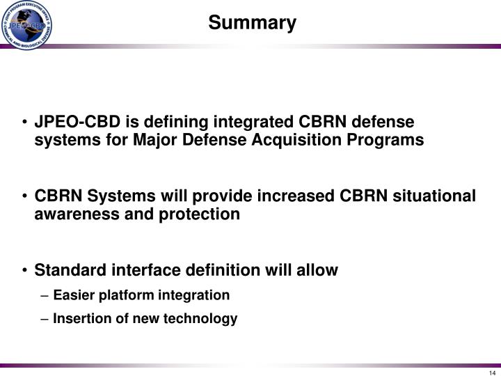 PPT - Transforming CBRN Defense: An Integrated Systems Approach ...