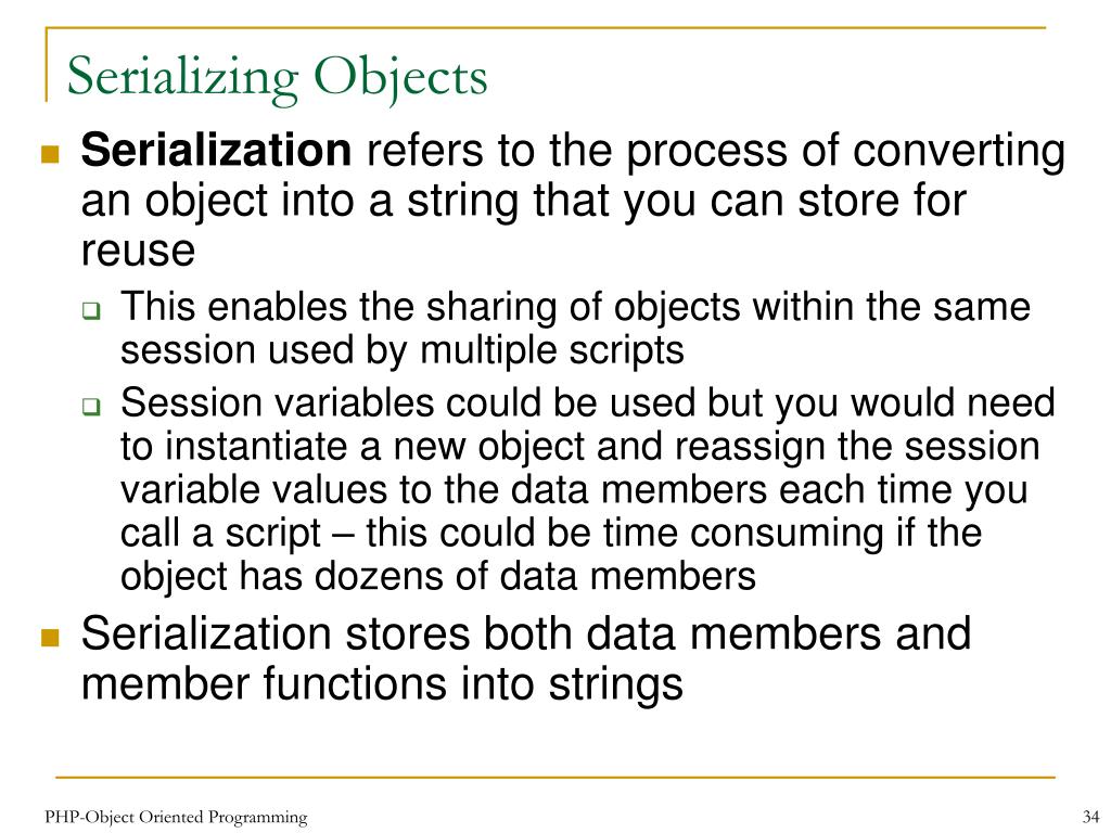 Ppt Developing Object Oriented Php Powerpoint Presentation Free Download Id505121