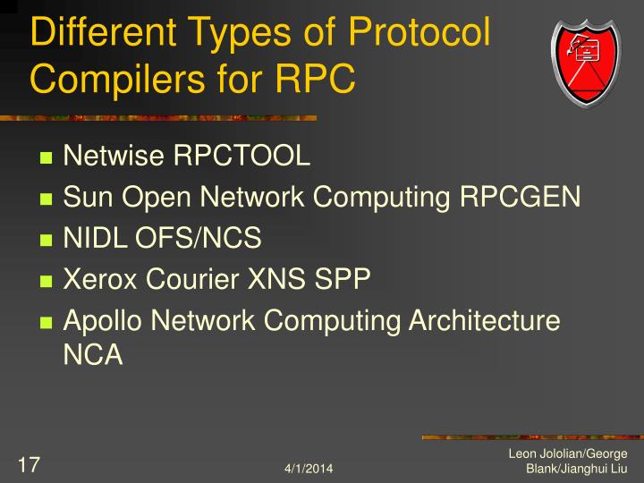 PPT - Remote Procedure Call (ONC RPC) PowerPoint Presentation - ID:505363