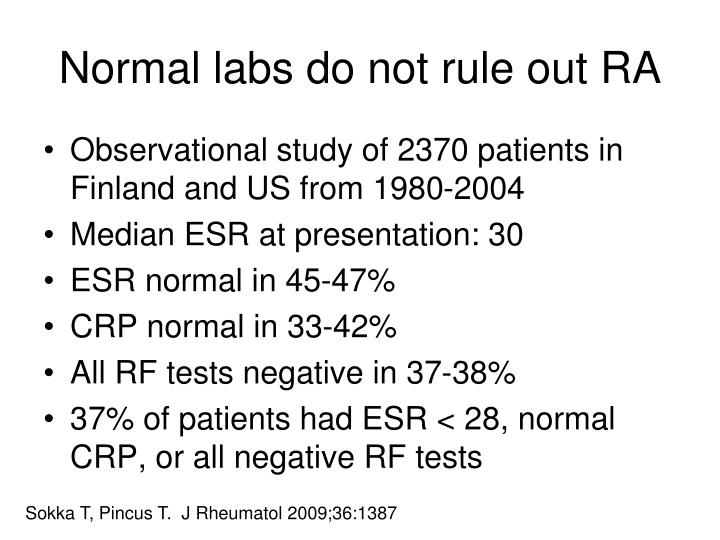 PPT - Recent Advances in Rheumatoid Arthritis PowerPoint Presentation ...