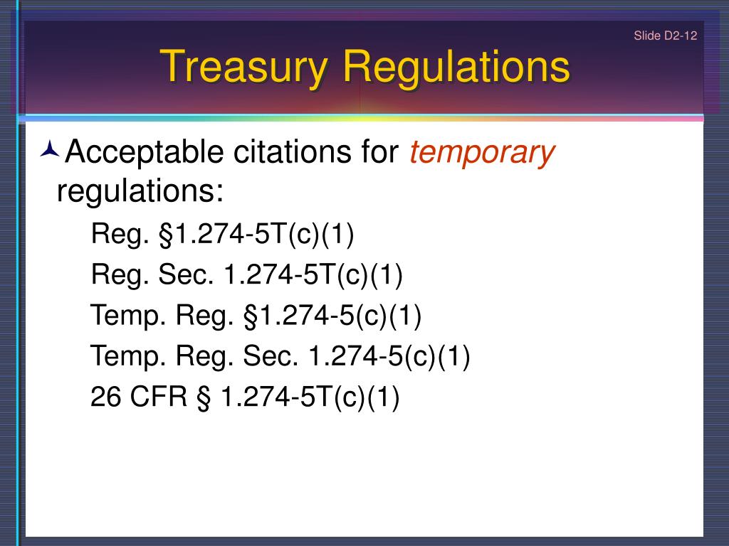 PPT - Tax Research (Day 2) Dr. Richard Ott ACCTG 833, Fall 2007 ...