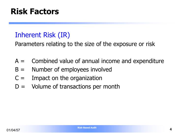 PPT - Risk-Based Audit PowerPoint Presentation - ID:506526