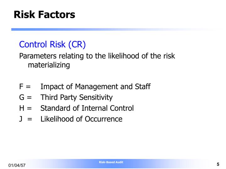 PPT - Risk-Based Audit PowerPoint Presentation - ID:506526