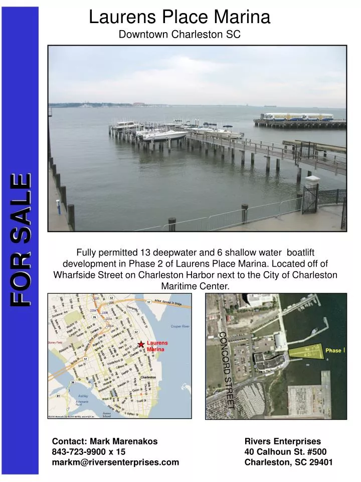 PPT - Contact: Mark Marenakos Rivers Enterprises 843-723-9900 x 15 40 ...