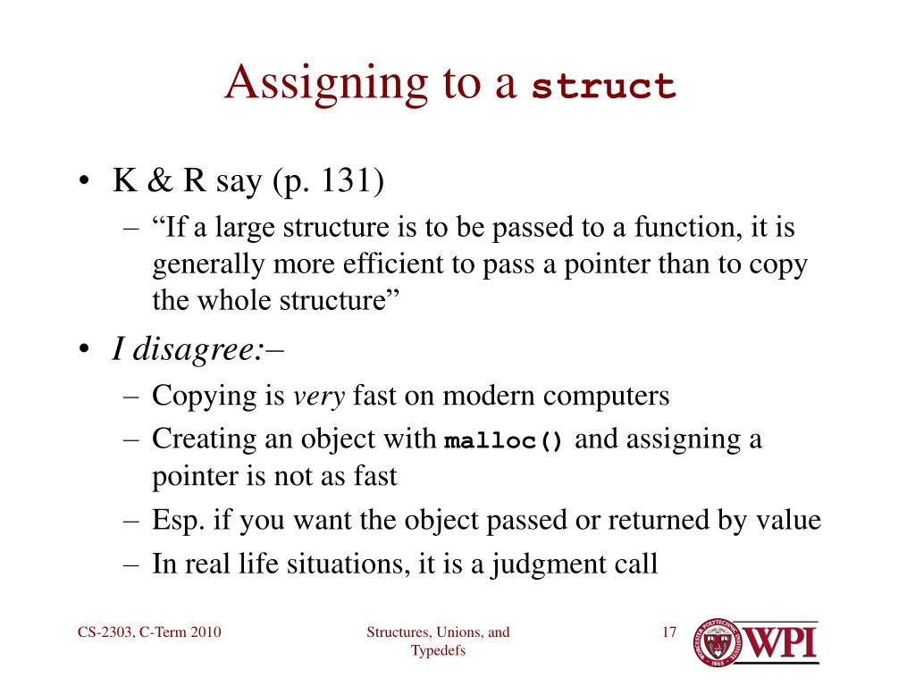 PPT - Structures, Unions, and Typedefs PowerPoint Presentation, free ...