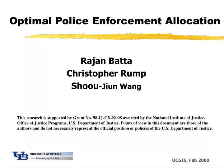 PPT - Optimal Police Enforcement Allocation PowerPoint Presentation ...