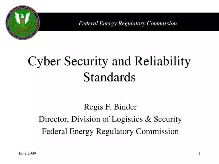 PPT - Cyber Security and Reliability Standards PowerPoint Presentation ...