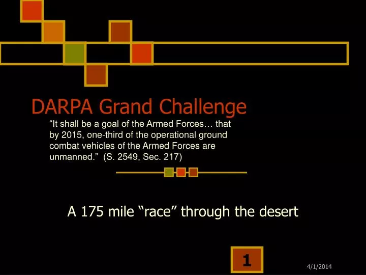 PPT - DARPA Grand Challenge PowerPoint Presentation, free download - ID ...