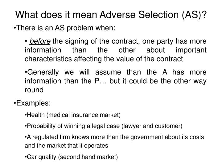 PPT - Optimal Contracts under Adverse Selection PowerPoint Presentation - ID:508719