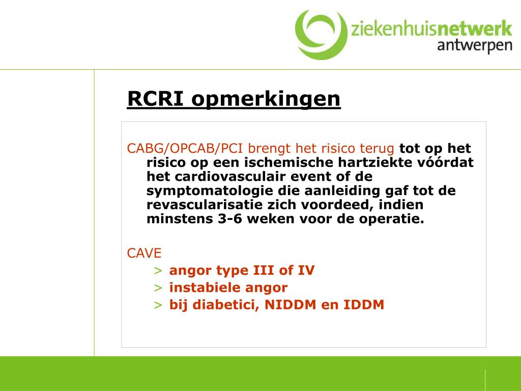 PPT - Preoperatieve evaluatie. De nieuwe richtlijnen PowerPoint ...
