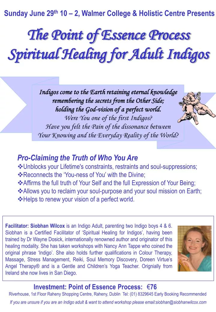 PPT - The Point of Essence Process Spiritual Healing for Adult Indigos ...