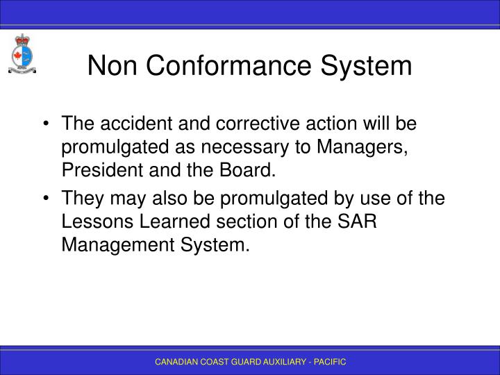 PPT - SAFETY MANAGEMENT SYSTEM Non Conformance Reporting PowerPoint ...