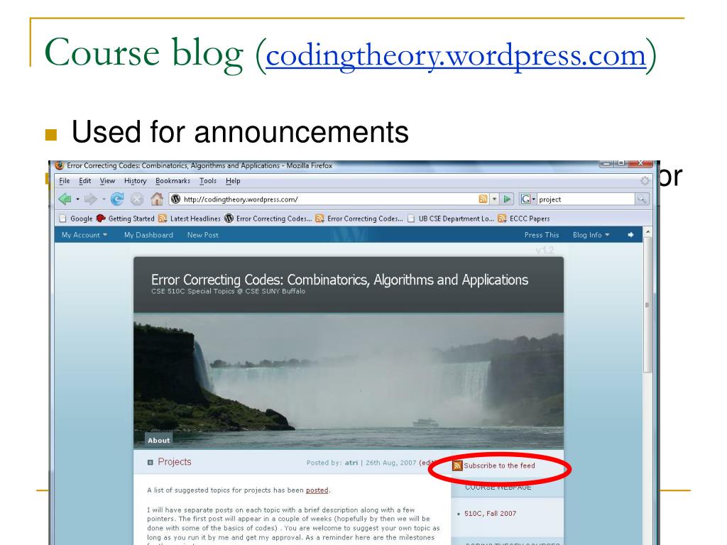 Ppt Error Correcting Codes Combinatorics Algorithms And Applications Powerpoint Presentation