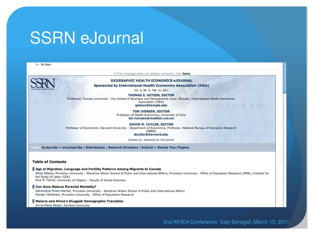 PPT - The Role of Health Economics Associations PowerPoint Presentation ...