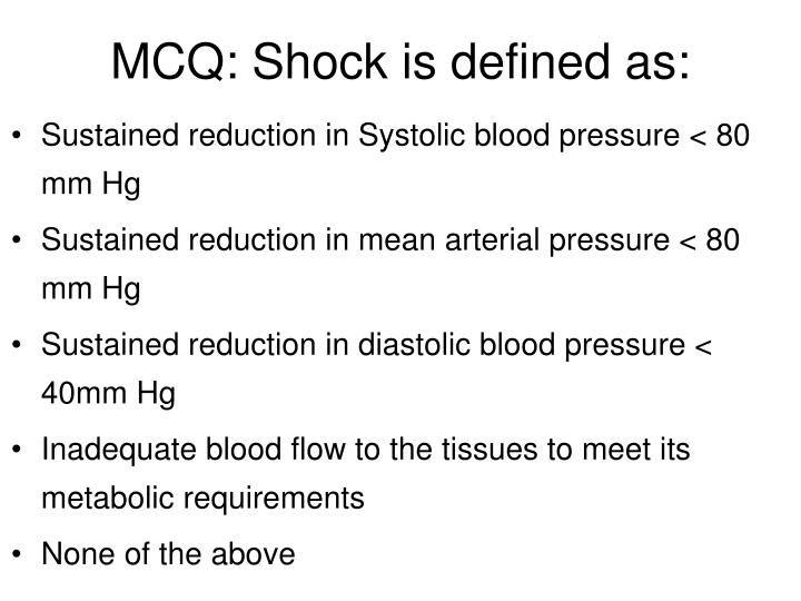 PPT - Physiology of shock PowerPoint Presentation - ID:515401