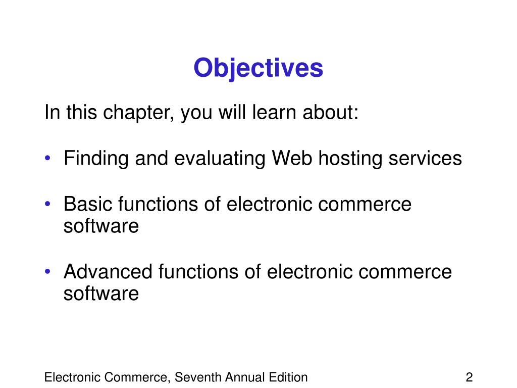PPT - Chapter 9: Electronic Commerce Software PowerPoint Presentation ... PPT - Chapter 9: Electronic Commerce Software PowerPoint Presentation ...